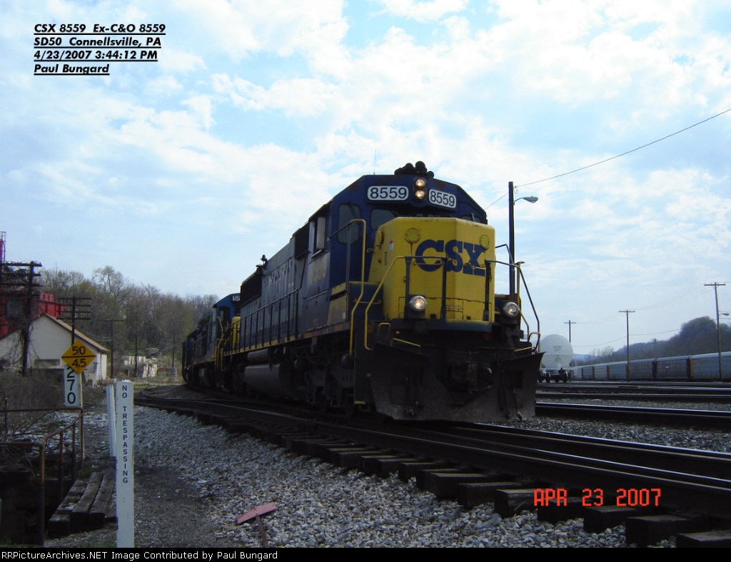 CSX 8559 Ex-CO 8559 SD50 April 23, 2007